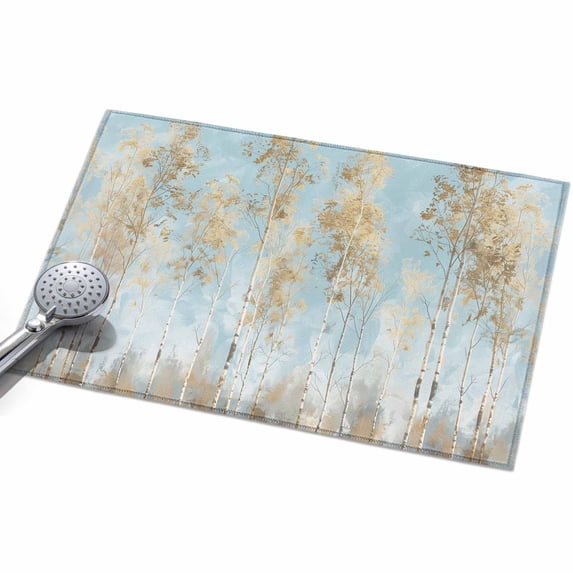 Area Rug 2x3ft Brown Forest Washable Area Rugs for Living Room Plant ...