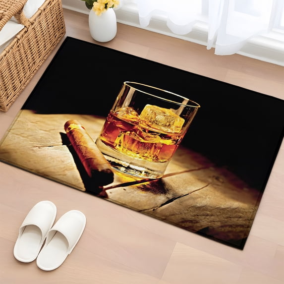 Area Rug 2x3ft Cigarettes Whiskies Alcoholic Cognac Area Rugs Washable ...