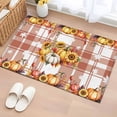 Area Rug 2x3ft, Country Autumn Pumpkins Sunflower Washable Rugs for ...