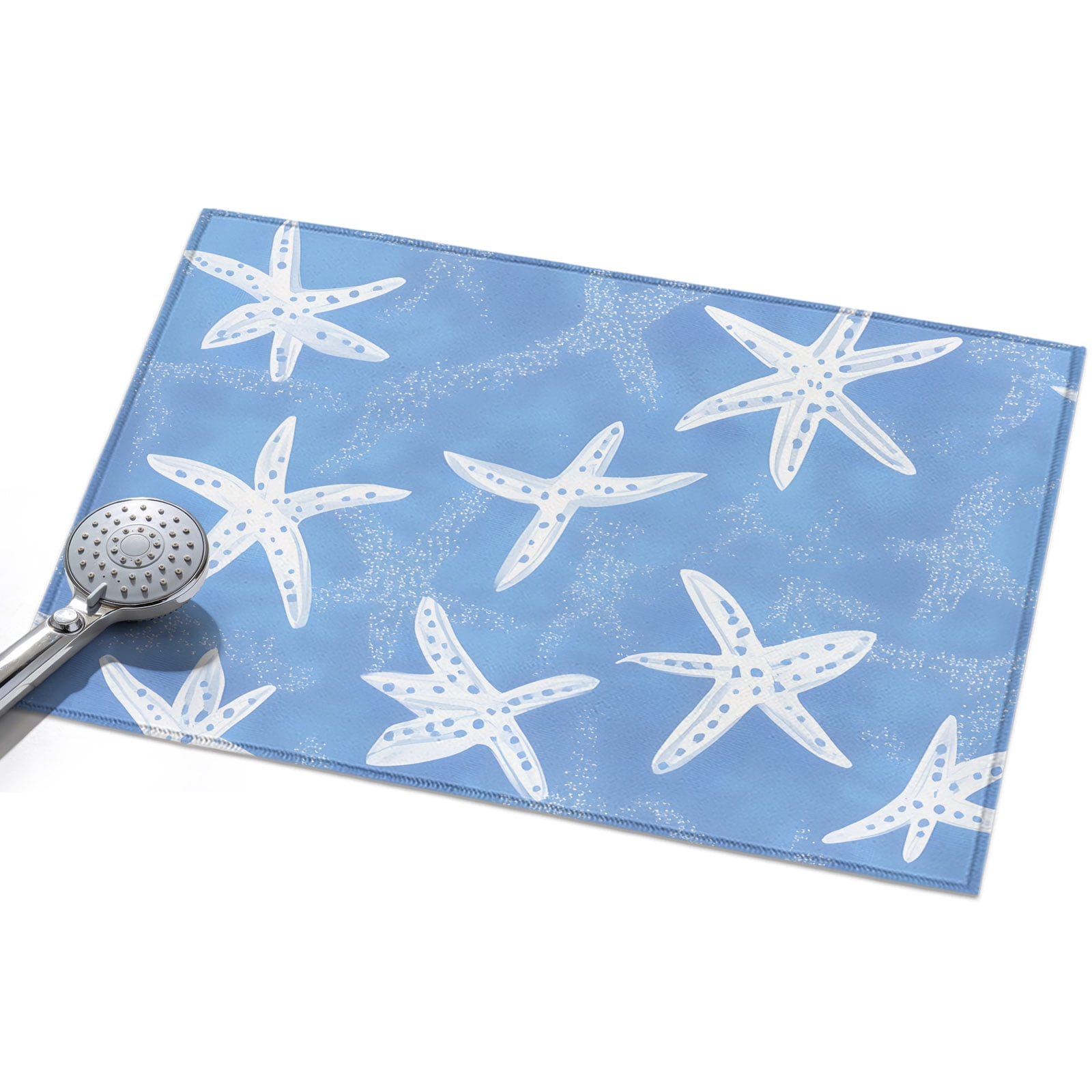 Area Rug 2x3ft Dreamy Starfish Washable Area Rugs for Living Room Blue ...