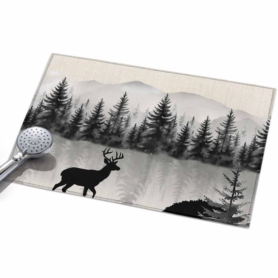 Area Rug 2x3ft Elk Deer Reindeer Washable Area Rugs for Living Room ...