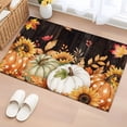 Area Rug 2x3ft Fall Maple Leaf Sunflower Berry Area Rugs Washable Low ...
