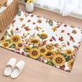 Area Rug 2x3ft, Fall Sunflower Maple Leaf Washable Rugs for Living Room ...