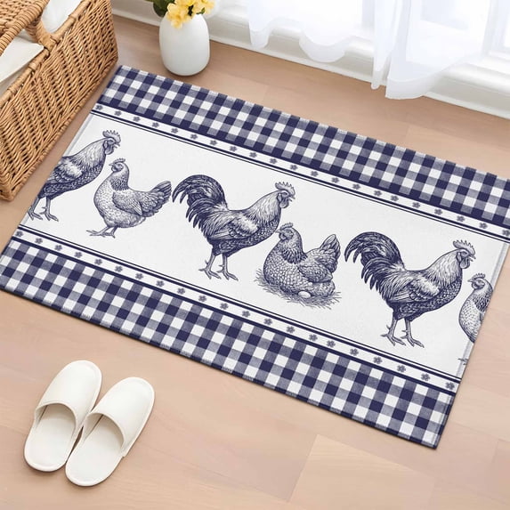Area Rug 2x3ft Farm Rooster Carpets Indoor Floor Area Mat Doormat ...