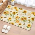 Area Rug 2x3ft Farm Sunflower Plant Butterfly Area Rugs Washable Low ...