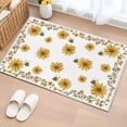 Area Rug 2x3ft Farm Yellow Small Sunflowers Area Rugs Washable Low Pile ...