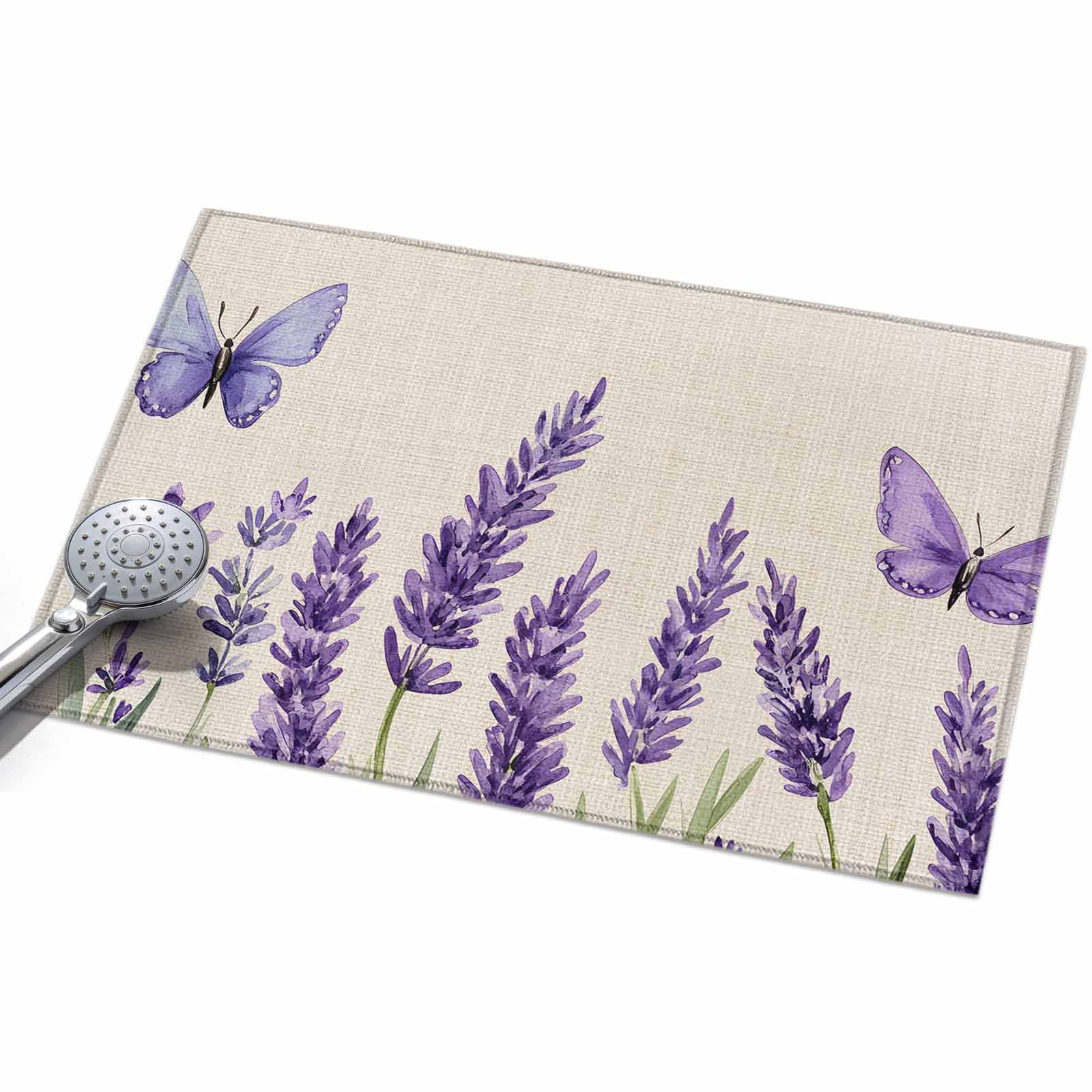 Area Rug 2x3ft Flowers Butterfly Washable Area Rugs for Living Room ...