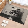 Area Rug 2x3ft, Funny Cow Sitting on The Toilet Washable Rugs for ...
