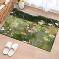Area Rug 2x3ft, Garden Flower Abstract Oil Painting Washable Rugs for ...