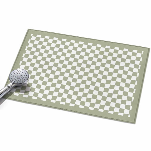 Area Rug 2x3ft Geometric Plaid Washable Area Rugs for Living Room Sage ...