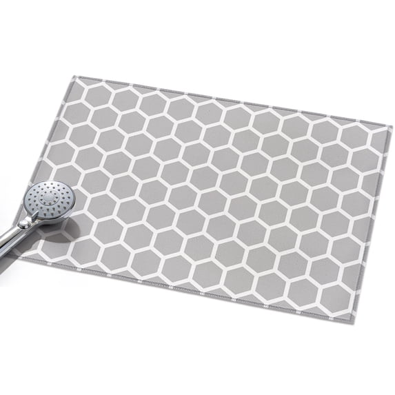 Area Rug 2x3ft Gray Moroccan Hexagon Washable Area Rugs for Living Room ...