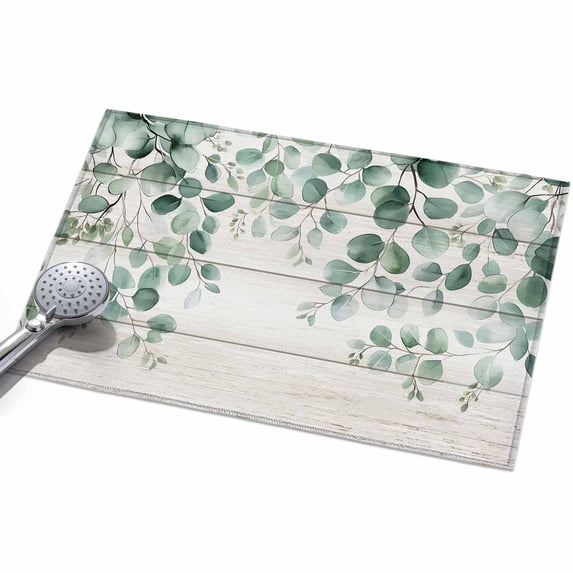 Area Rug 2x3ft Green Eucalyptus Leaves Washable Area Rugs for Living ...