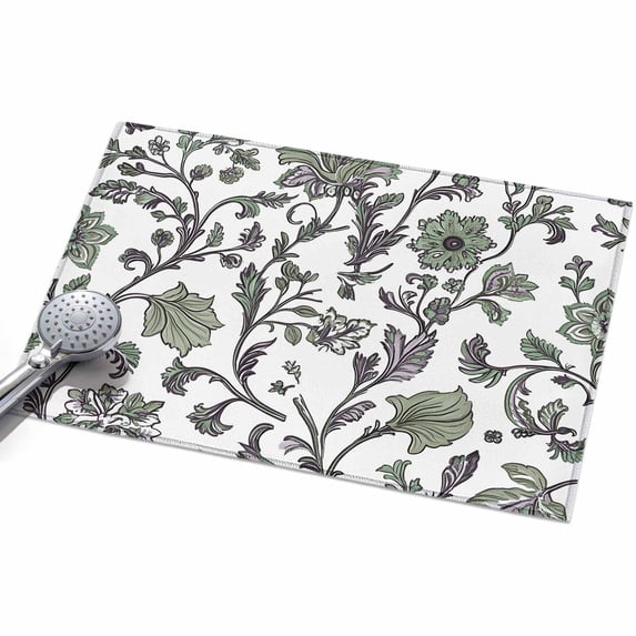 Area Rug 2x3ft Green Farmhouse Flower Washable Area Rugs for Living ...