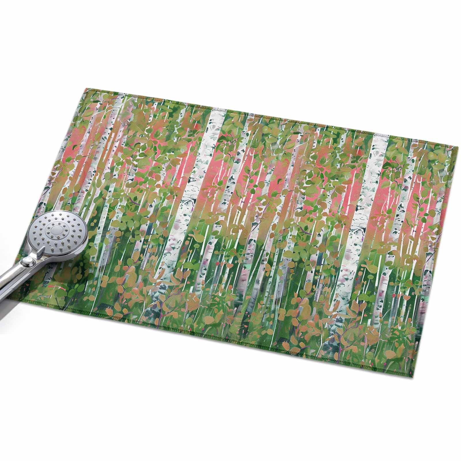 Area Rug 2x3ft Green Forest Plant Washable Area Rugs for Living Room ...
