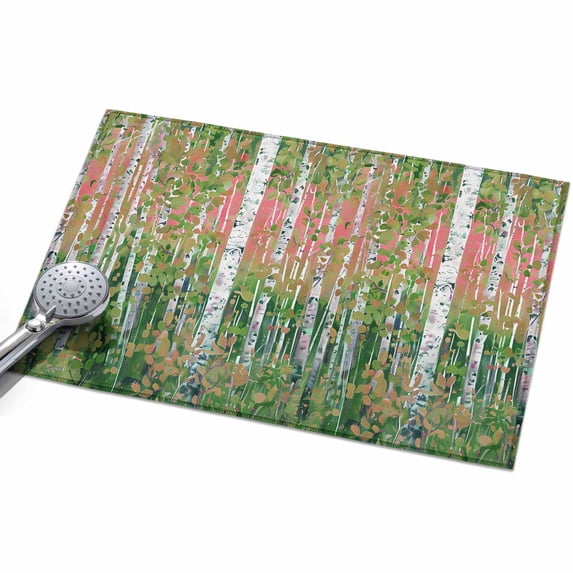 Area Rug 2x3ft Green Forest Plant Washable Area Rugs for Living Room ...