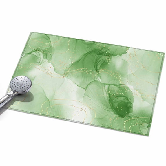 Area Rug 2x3ft Green Marble Washable Area Rugs for Living Room Abstract ...