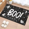 Area Rug 2x3ft, Happy Halloween Scary White Ghost Washable Rugs for ...