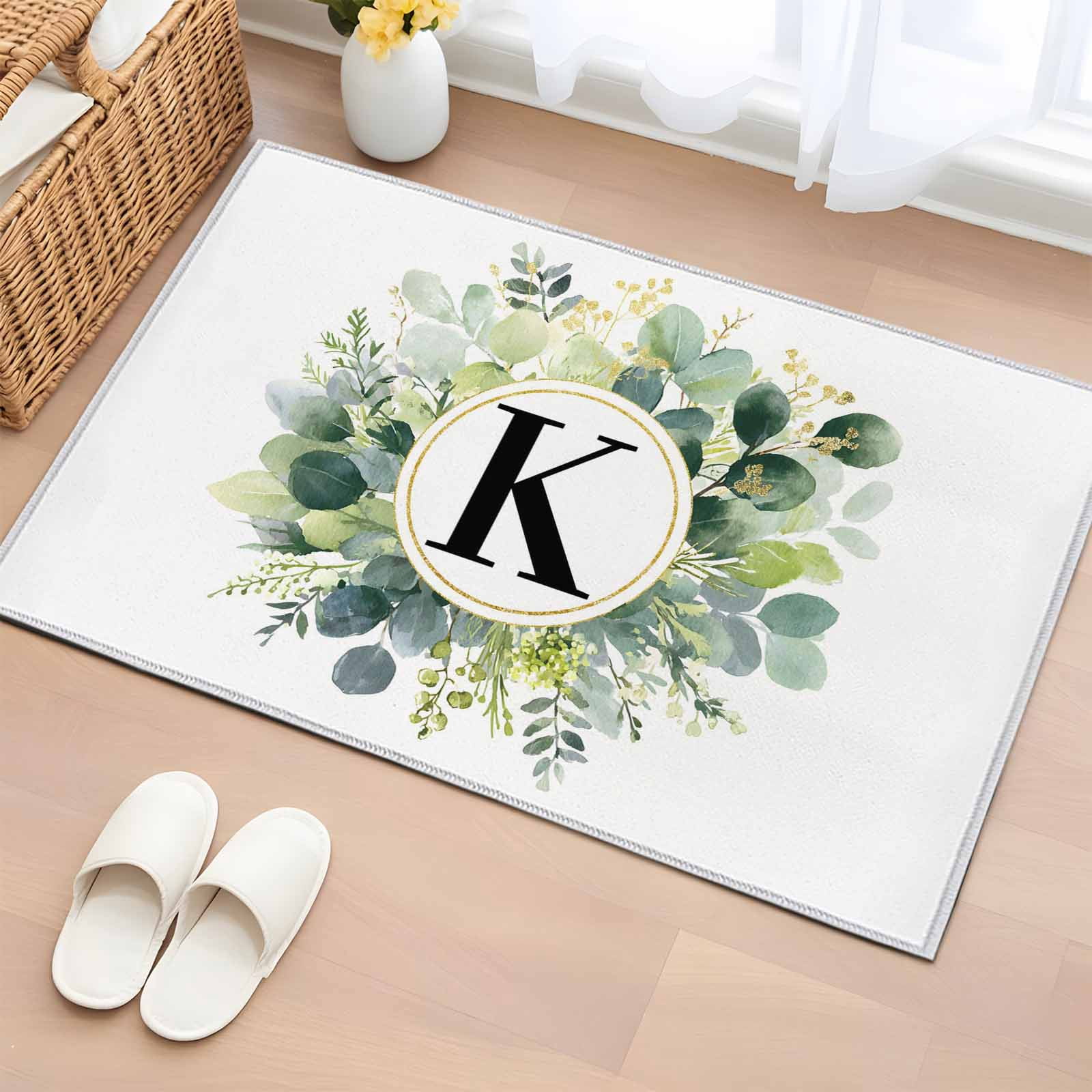Area Rug 2x3ft Letter K Carpets Indoor Floor Area Mat Doormat Entrance ...