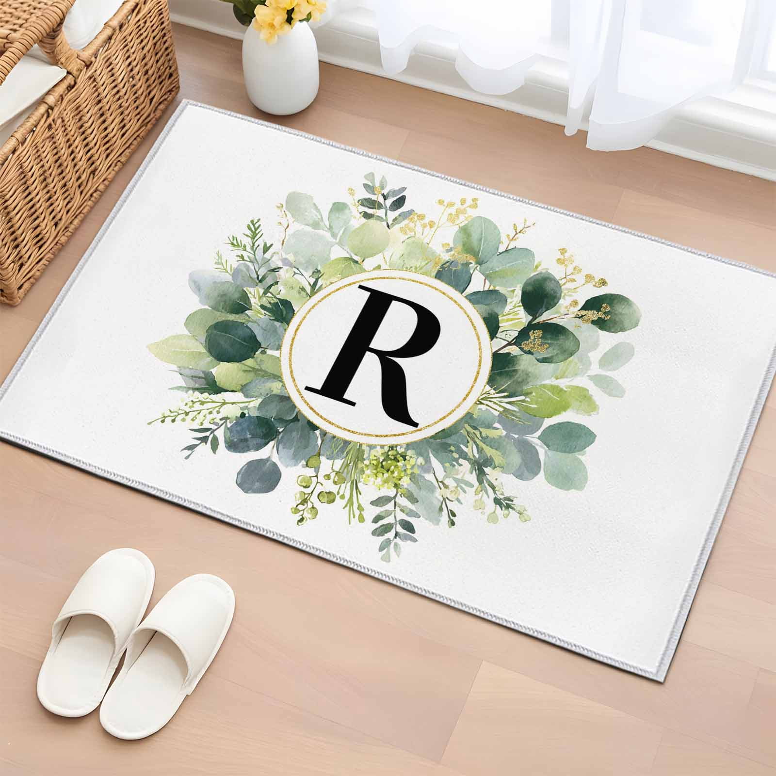 Area Rug 2x3ft Letter R Carpets Indoor Floor Area Mat Doormat Entrance ...