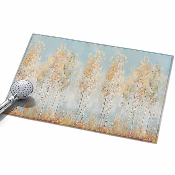 Area Rug 2x3ft Light Brown Tree Plant Washable Area Rugs for Living ...