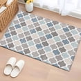 Area Rug 2x3ft Moroccan Lattice Texture Area Rugs Washable Low Pile ...