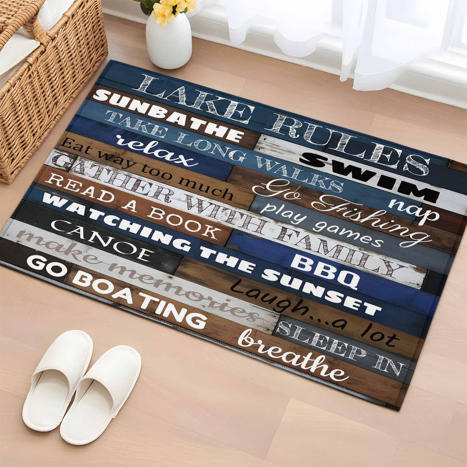 Area Rug 2x3ft, Motivational Inspirational Happiness Quotes Washable ...
