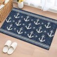 Area Rug 2x3ft, Nautical Mini Anchors Washable Rugs for Living Room ...