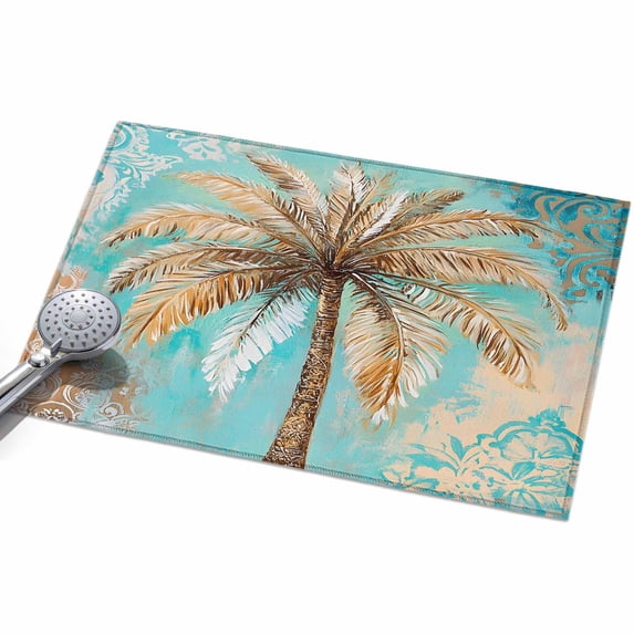 Area Rug 2x3ft Palm Leaves Washable Area Rugs for Living Room Tropical ...