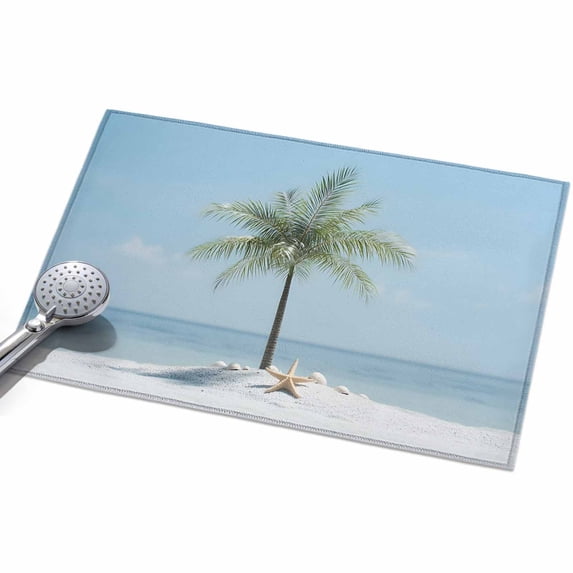 Area Rug 2x3ft Palm Tree Beach Washable Area Rugs for Living Room Ocean ...