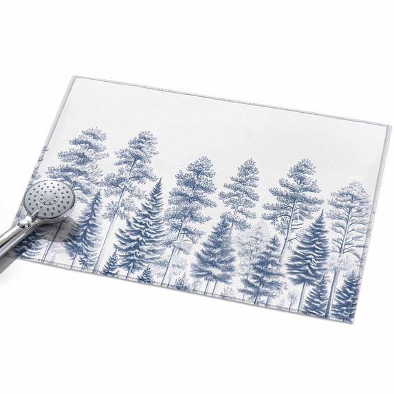 Area Rug 2x3ft Pine Tree Forest Washable Area Rugs for Living Room ...