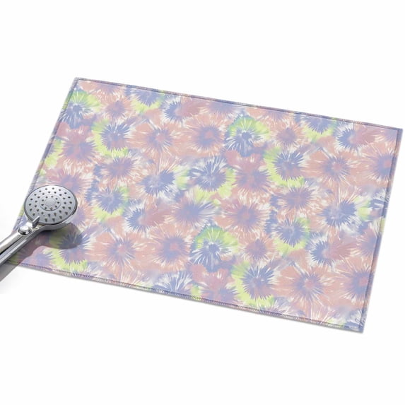 Area Rug 2x3ft Pink Purple Tie Dye Washable Area Rugs for Living Room ...