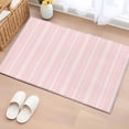 Area Rug 2x3ft Pink Soft Texture Striped Area Rugs Washable Low Pile ...