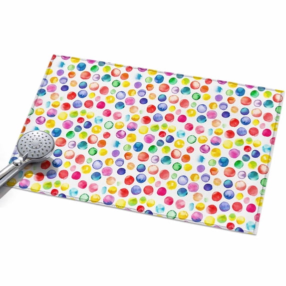 Area Rug 2x3ft Rainbow Polka Dots Washable Area Rugs for Living Room ...