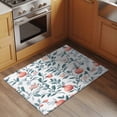 Area Rug 2x3ft Red Fruit Leaves Washable Area Rugs for Living Room Blue ...