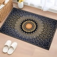 Area Rug 2x3ft, Retro Mandalic Flower Texture Washable Rugs for Living ...
