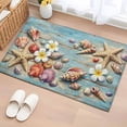 Area Rug 2x3ft Sea Stars Shells Carnival Flowers Area Rugs Washable Low ...