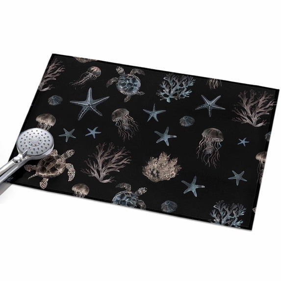 Area Rug 2x3ft Sea Turtle Jellyfish Washable Area Rugs for Living Room ...
