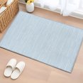 Area Rug 2x3ft Sky Blue Linen Weave Texture Floor Entryway Rugs Indoor ...