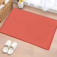Area Rug 2x3ft Solid Color Coral Red Area Rugs Washable Low Pile Floor ...