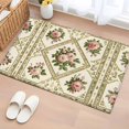 Area Rug 2x3ft, Spring Floral Pink Rose Botanical Washable Rugs for ...