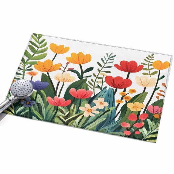 Area Rug 2x3ft Spring Tulip Floral Washable Area Rugs for Living Room ...