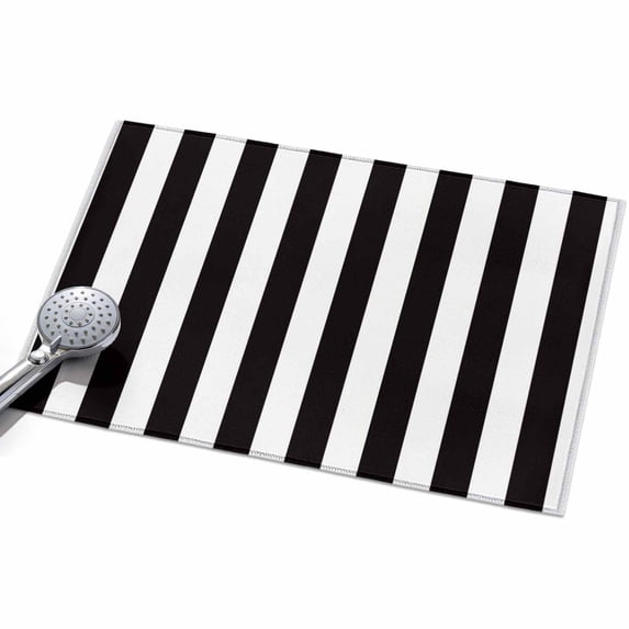 Area Rug 2x3ft Stripe Black White Washable Area Rugs for Living Room ...