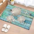 Area Rug 2x3ft Summer Ocean Coral Shell Area Rugs Washable Low Pile ...
