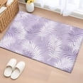 Area Rug 2x3ft, Summer Palm Leaf on Purple Washable Rugs for Living ...