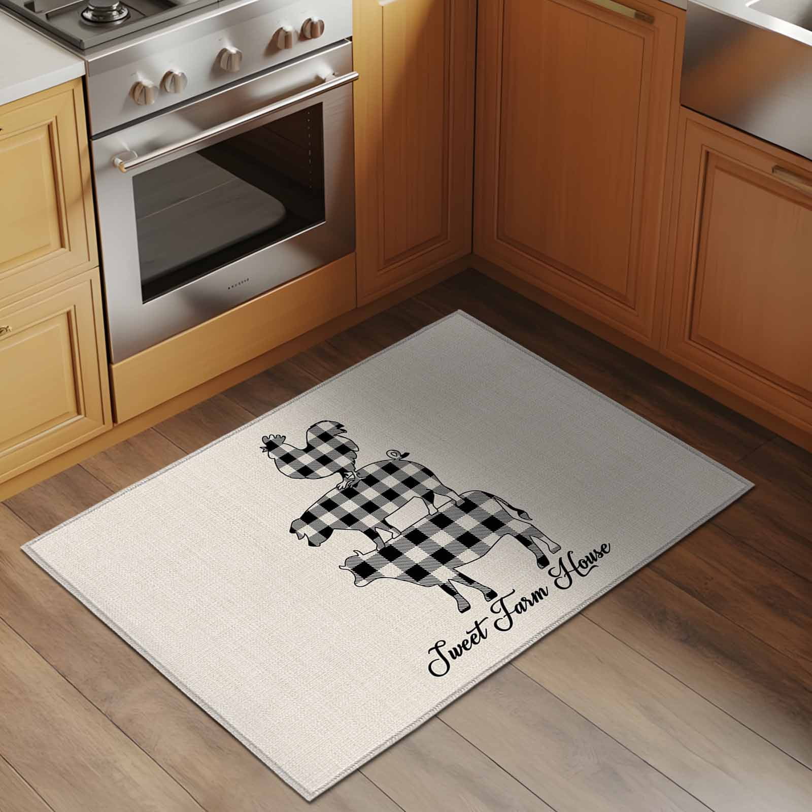 Area Rug 2x3ft Sweet Farm House Washable Area Rugs for Living Room Pig ...
