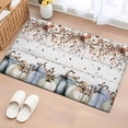 Area Rug 2x3ft, Thanksgiving Blue White Pumpkin Washable Rugs for ...