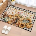 Area Rug 2x3ft, Thanksgiving Pumpkins Squirrel Washable Rugs for Living ...