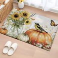 Area Rug 2x3ft, Thanksgiving Pumpkins Sunflowers Washable Rugs for ...