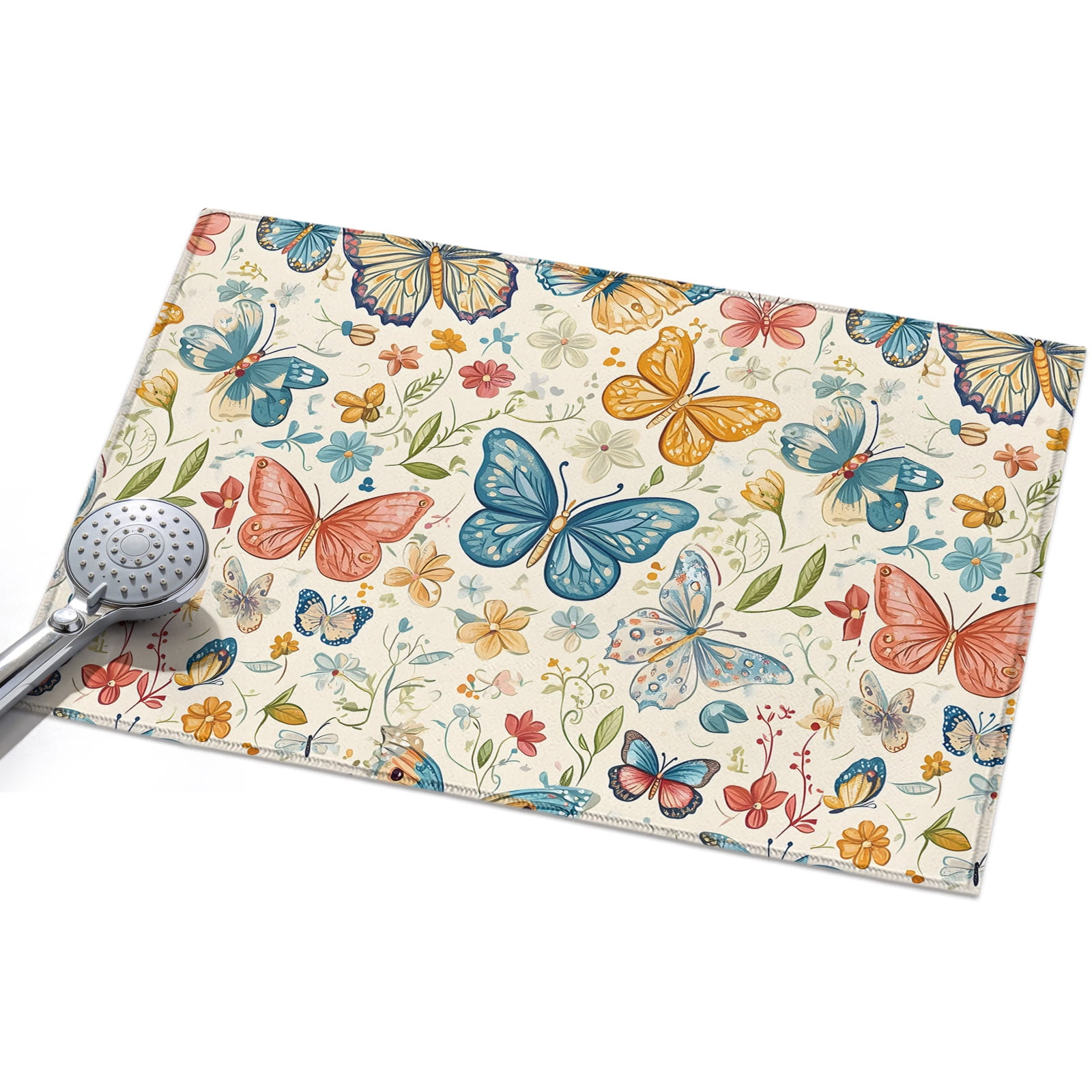 Area Rug 2x3ft Vintage Butterfly Washable Area Rugs for Living Room ...