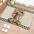 Area Rug 2x3ft, Vintage Country Pumpkins Bird Washable Rugs for Living ...